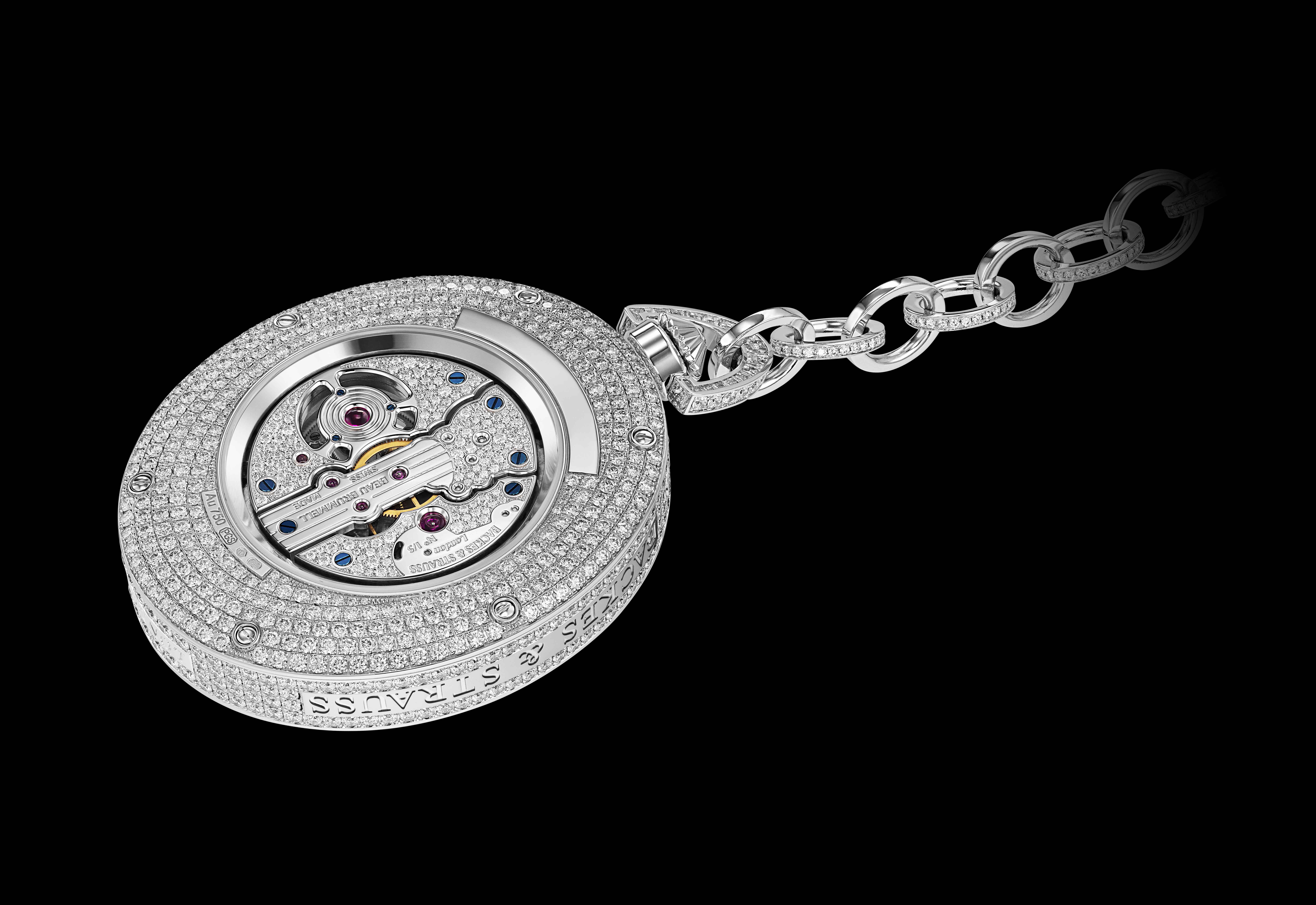 Backes & Strauss sparkles with new pocket watch - WATCHPRO USA
