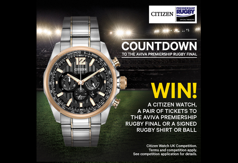 Citizen becomes timekeeper of Premiership Rugby - WATCHPRO USA