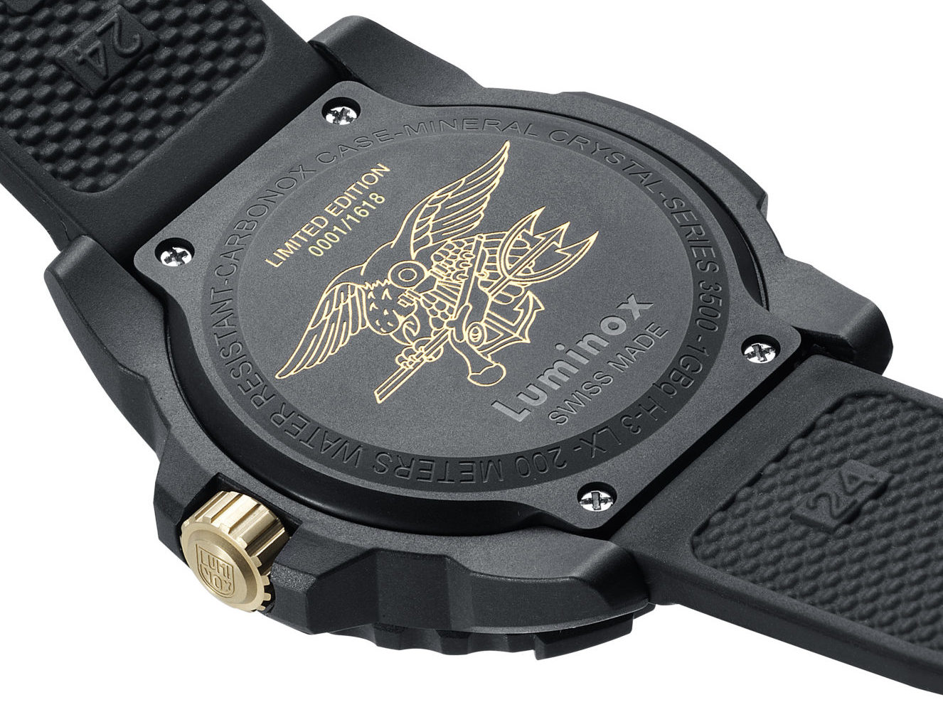 Luminox adds touches of gold to a limited edition Navy Seal 3500