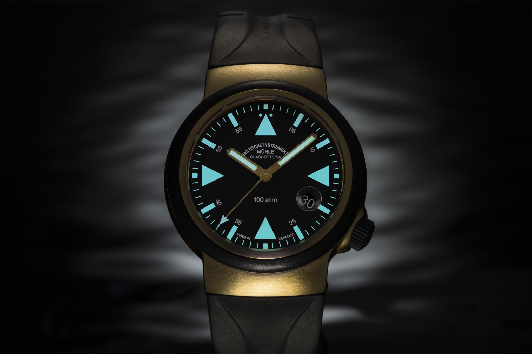 Mühle-Glashütte makes golden search and rescue watch - WATCHPRO USA