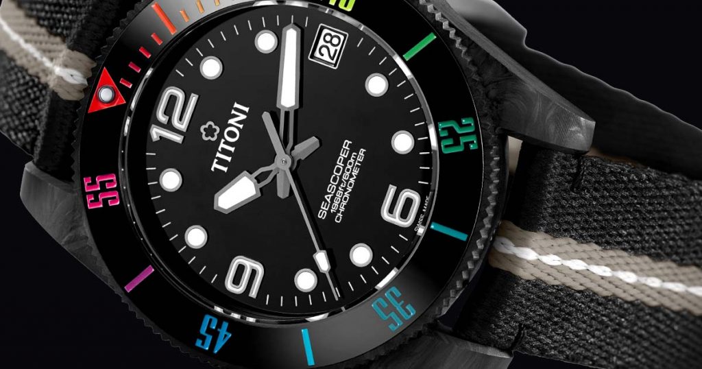 Titoni turns to carbon for its latest dive watch - WATCHPRO USA