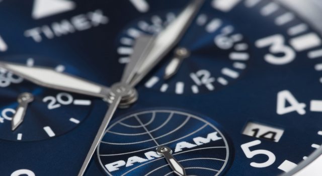 Buckle-up for landing of Timex Pan Am watch