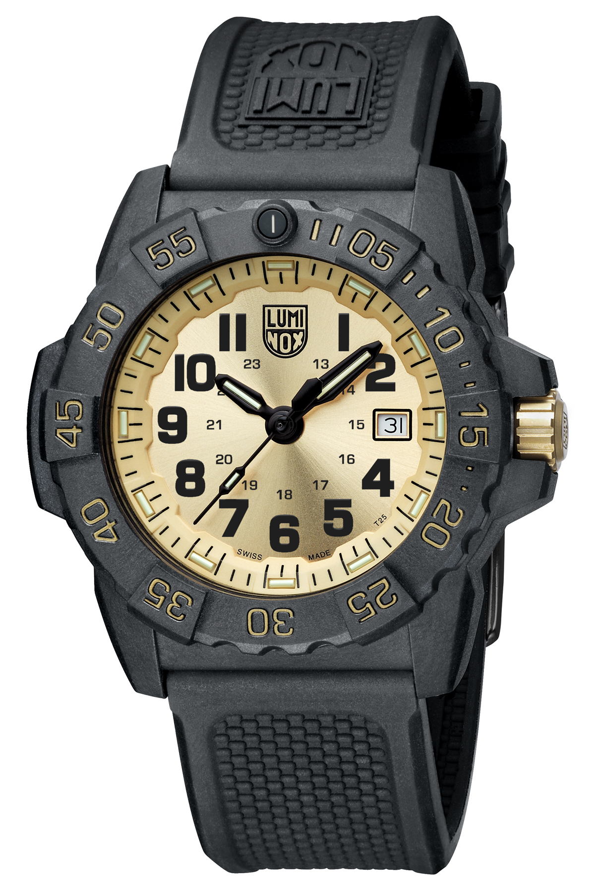 Luminox gives a golden dial to its Navy SEAL watch - WATCHPRO USA