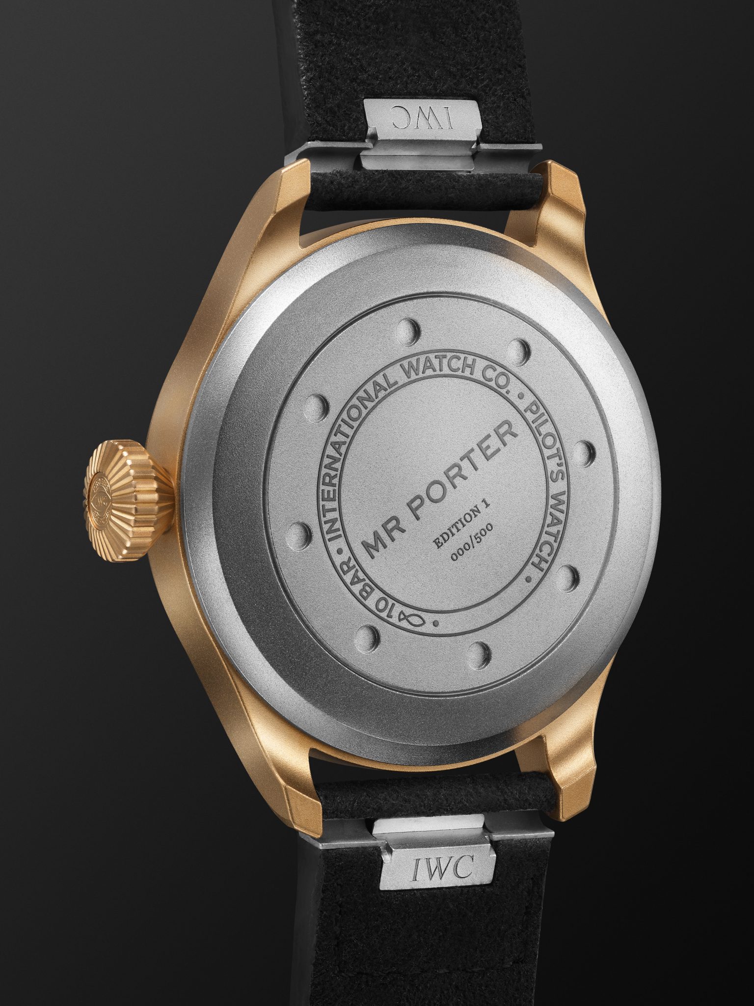 IWC and Mr Porter collaborate on black and bronze Big Pilot - WATCHPRO USA