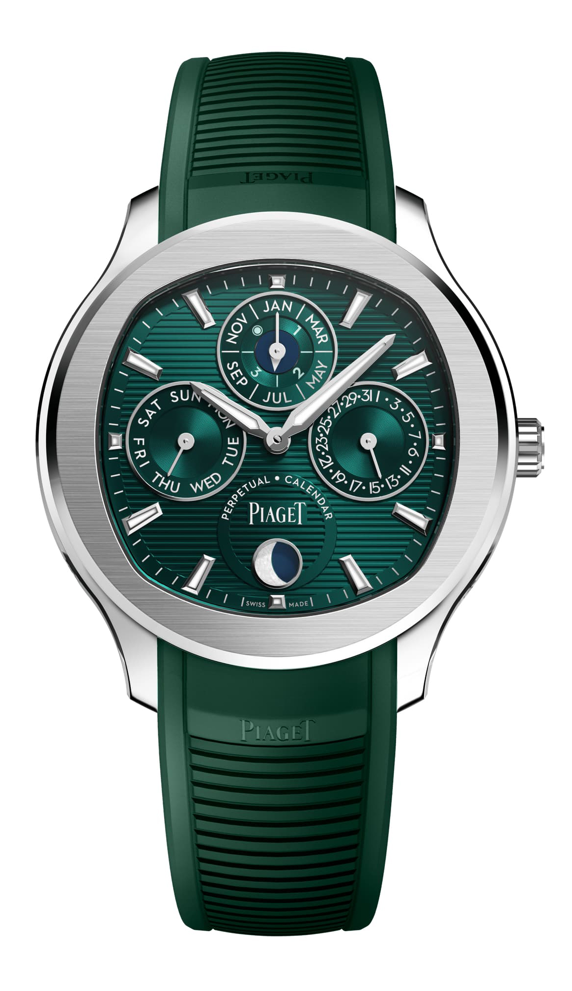 Piaget produces everyday-wearing steel-on-steel perpetual calendar