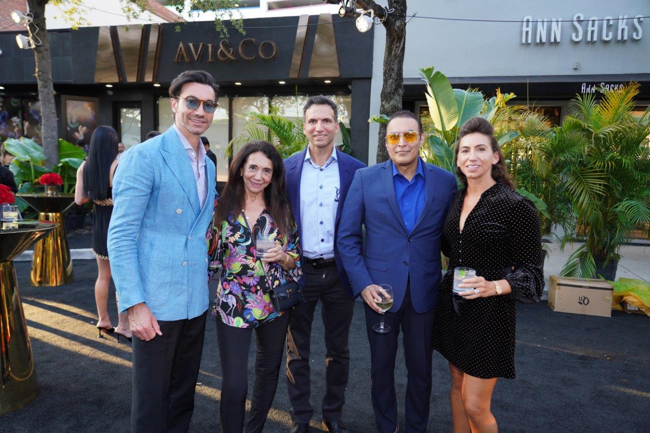 Famous faces flock to the Miami Design District for Avi & Co. store ...