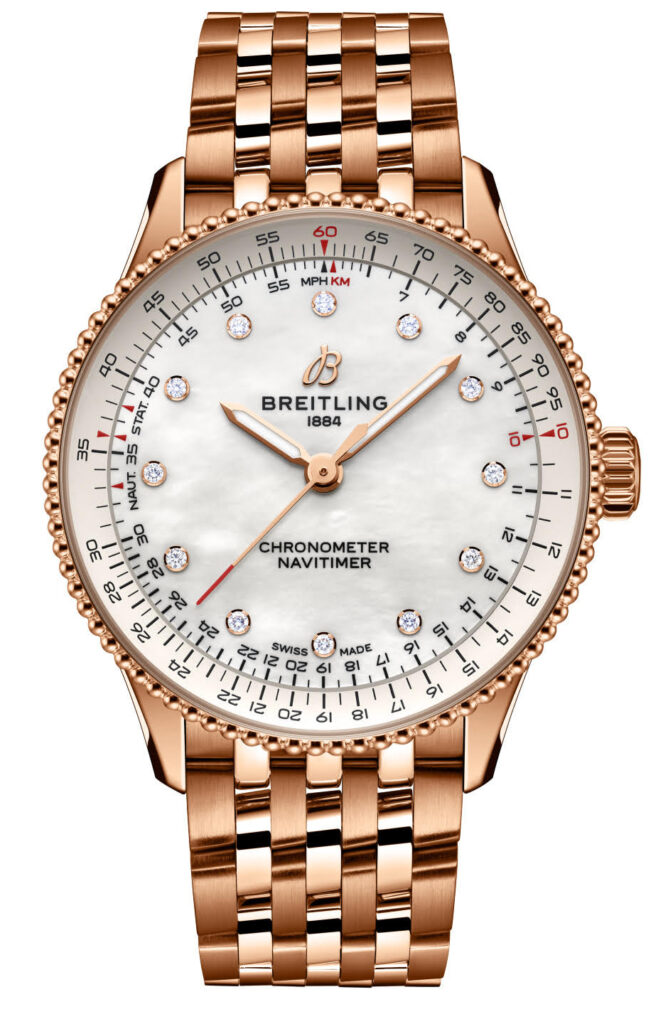 Charlize Theron unveils new Breitling Navitimer models