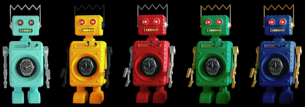 Chrome Calibre’s Retro Bot watch winders head to Kickstarter - WATCHPRO USA