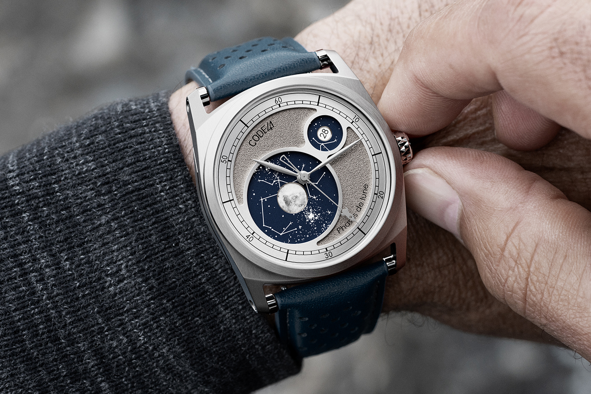 CODE41 kicks off 2024 with its first moonphase watch - WATCHPRO USA