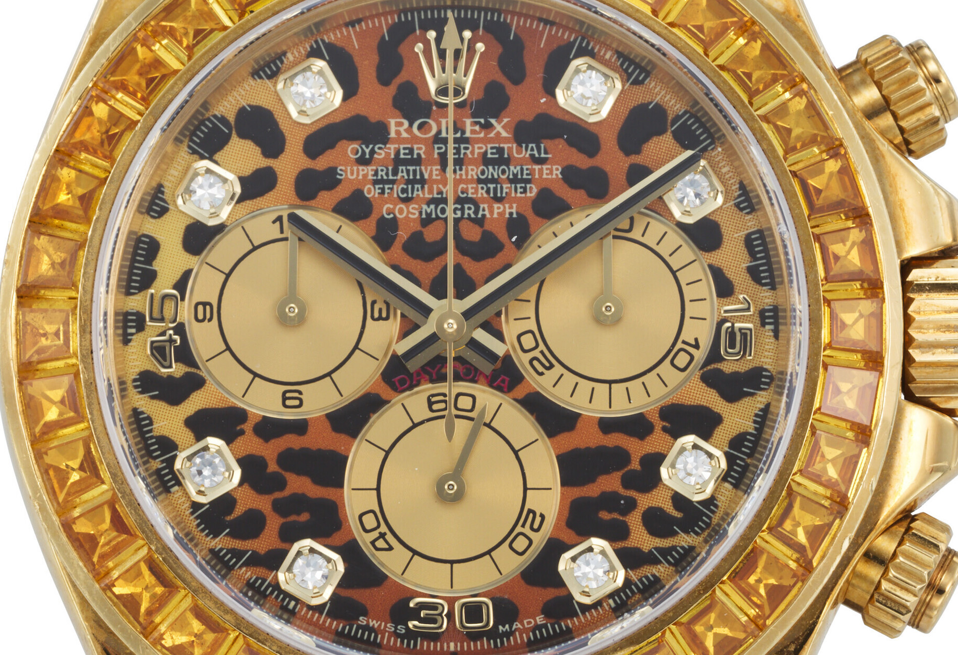 Elton John’s leopard print Rolex Daytona sells for a world record ...