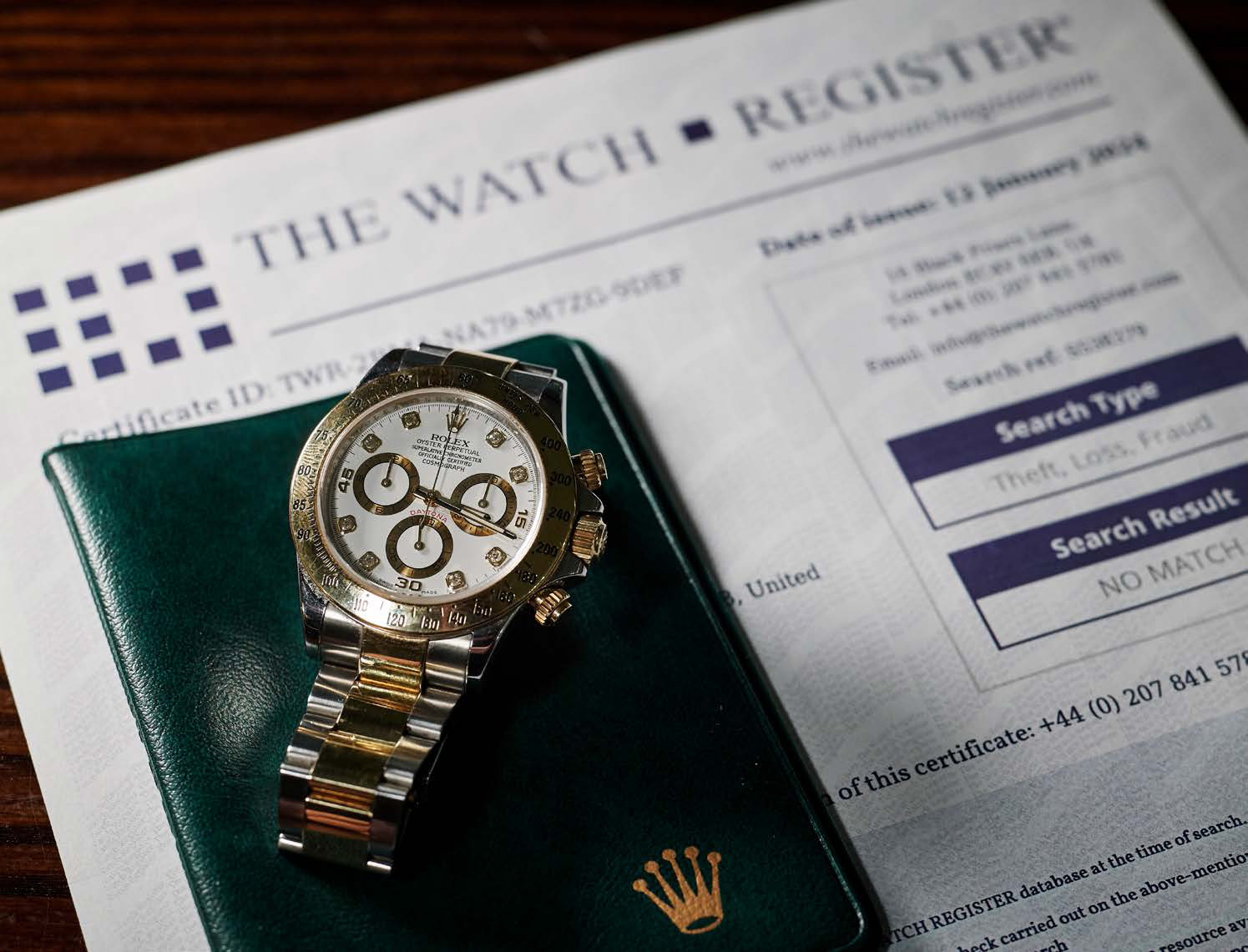 Watch Register holds the key to reducing watch thefts? - WATCHPRO USA
