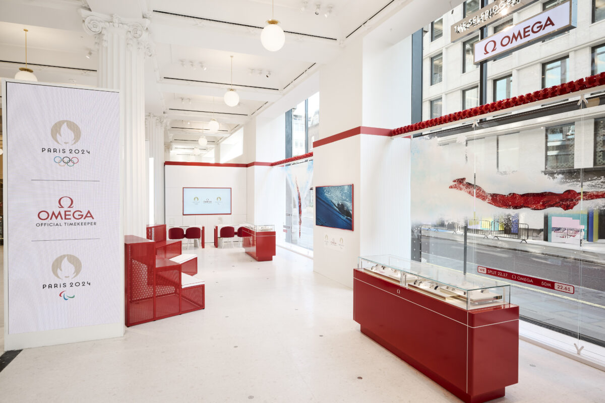 Omega brings Olympics to London department store - WATCHPRO USA