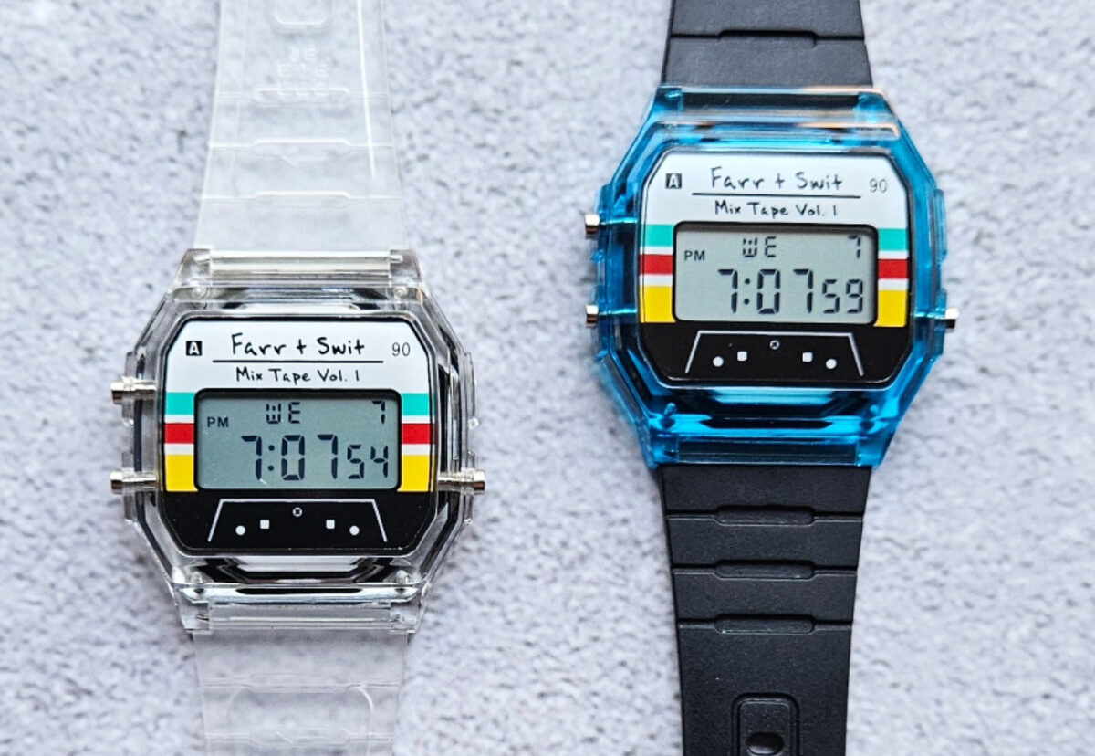 Relive the joy of a 1980s mix tape with Farr + Swit watches - WATCHPRO USA
