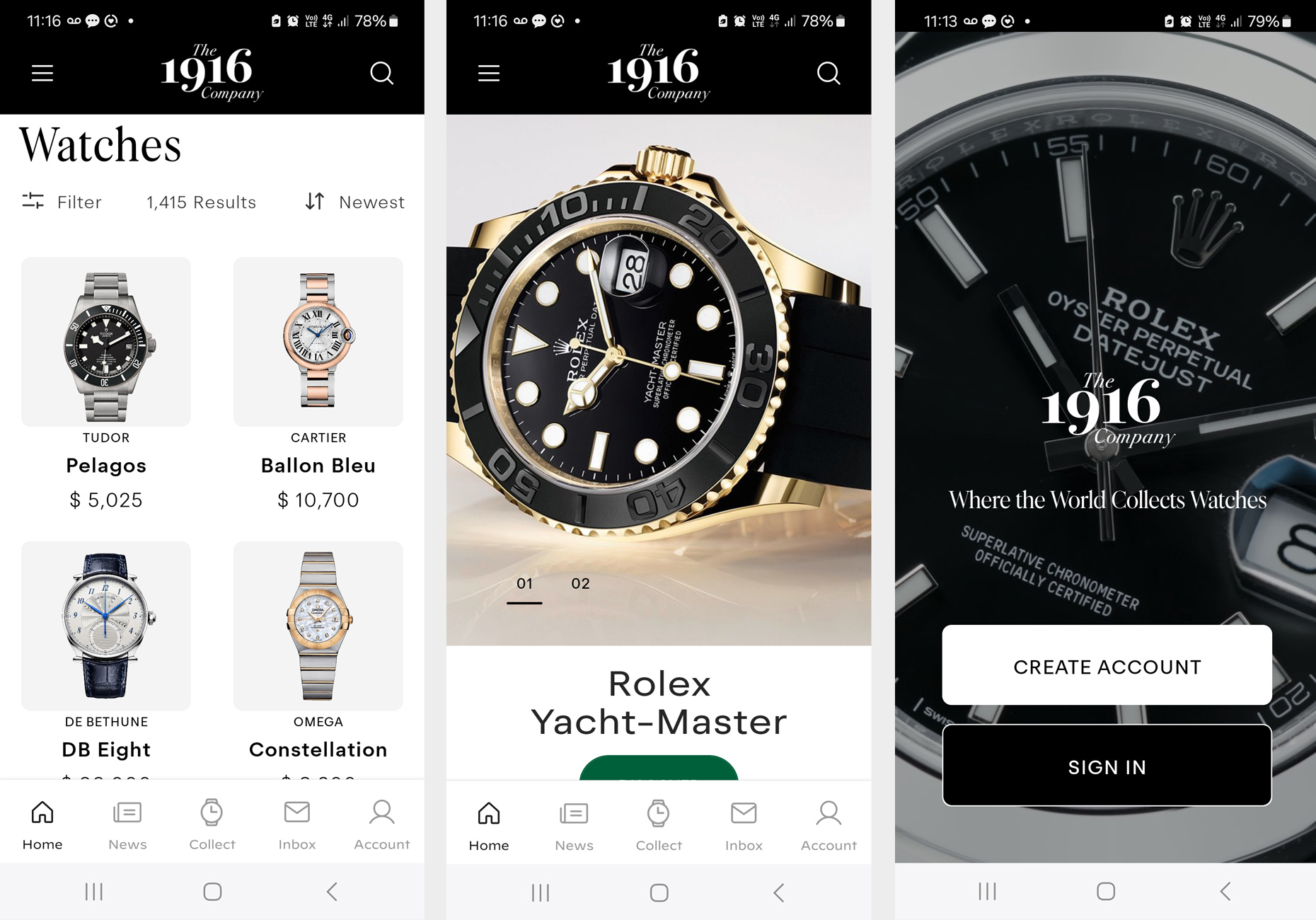 The 1916 Company mobile app helps you browse and buy on the go ...