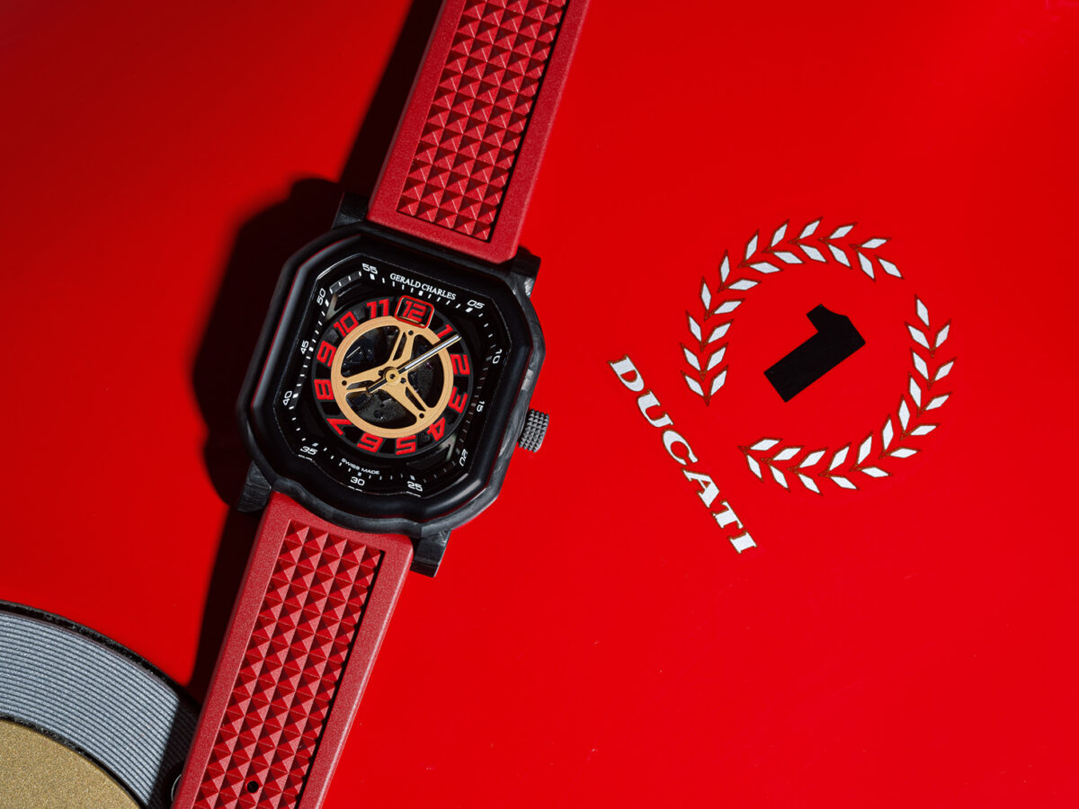 Gerald Charles celebrates iconic Ducati motorbike - WATCHPRO USA