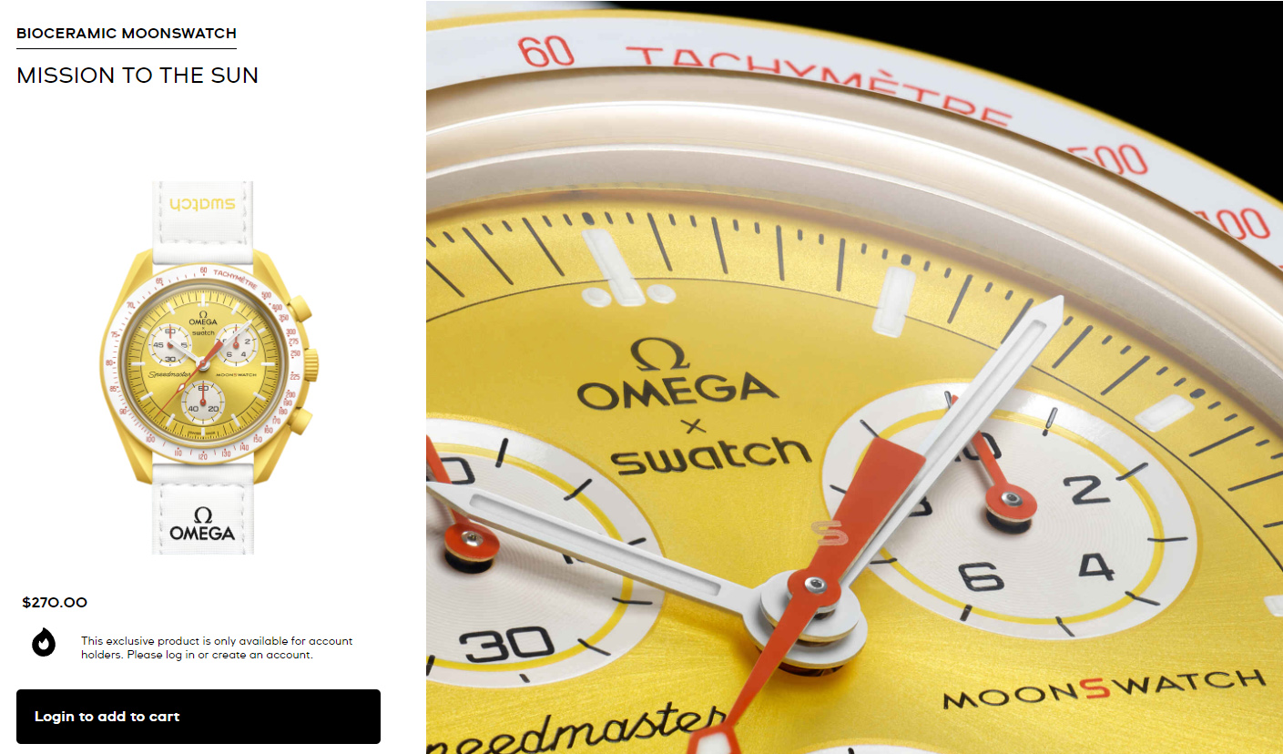 Swatch starts selling MoonSwatch online - WATCHPRO USA
