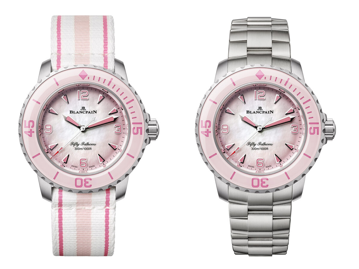 Pink Blancpain Fifty Fathoms revealed - WATCHPRO USA