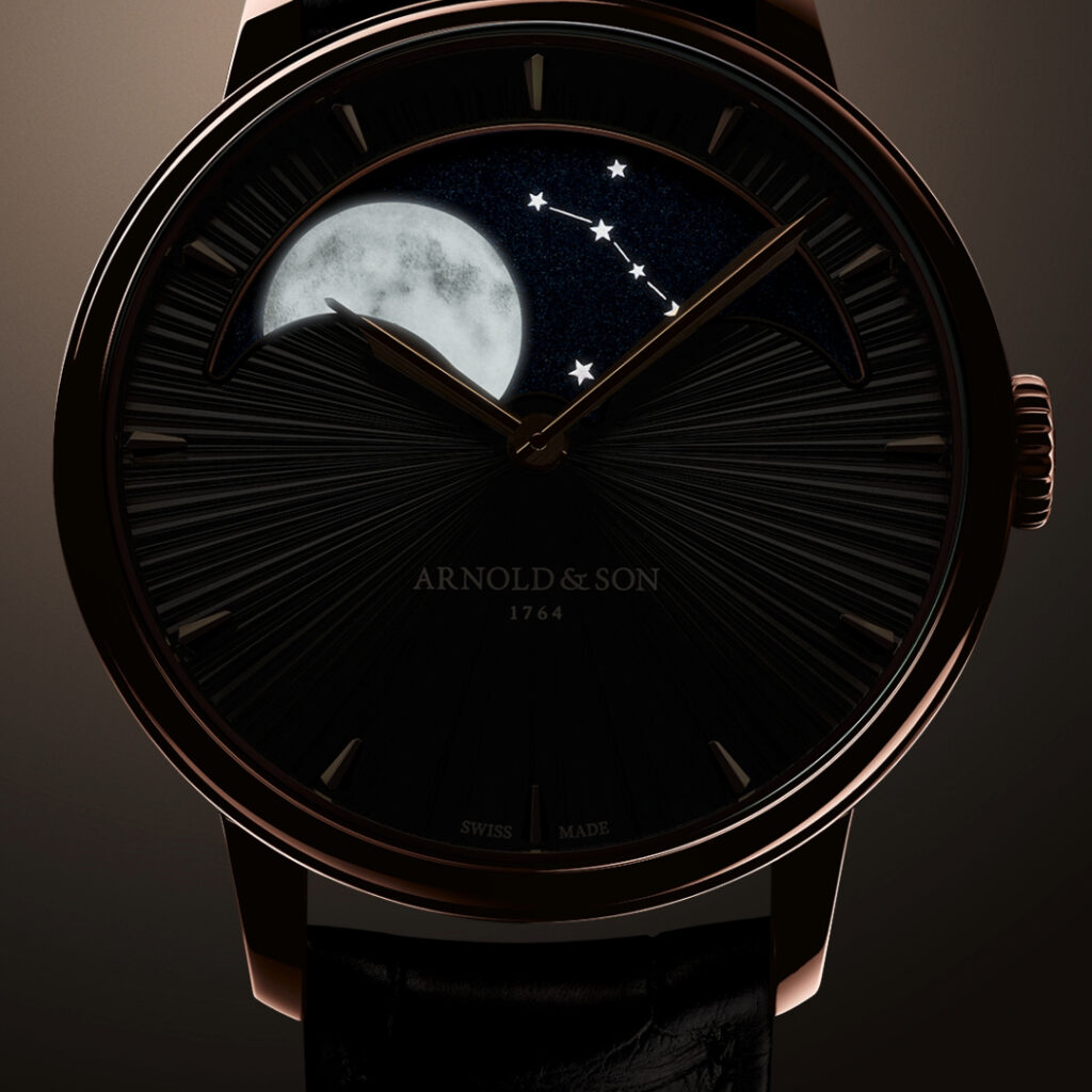 Arnold & Son Perpetual Moon Cliff Grey Cornwall tribute
