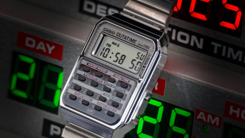 Marty McFly's Back to the Future watch flips for 3x retail