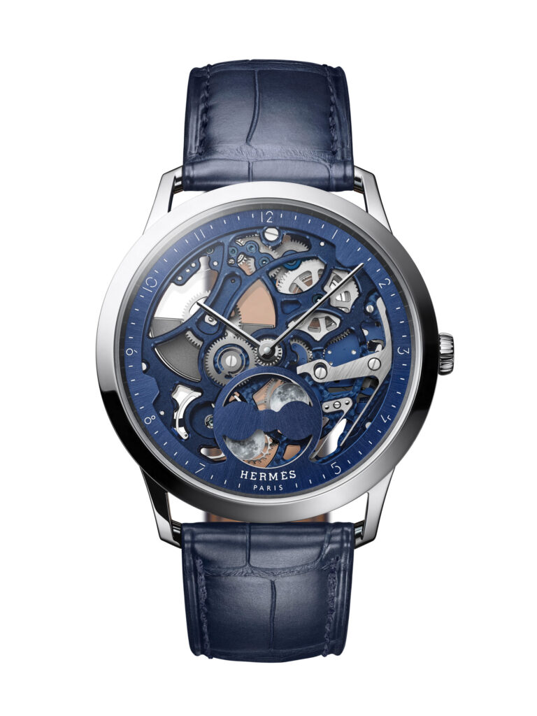 Hermès doubles down on twin moon displays for new Slim d’Hermès