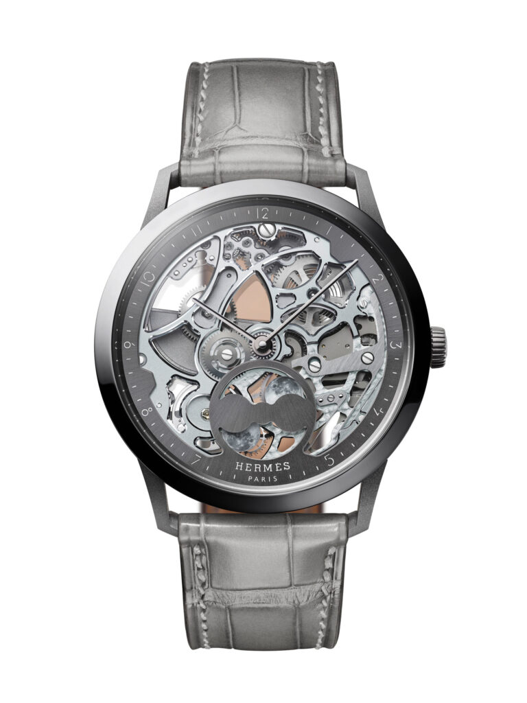 Hermès doubles down on twin moon displays for new Slim d’Hermès