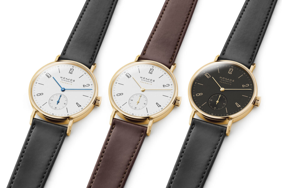 Nomos unveils Ludwig and Tangente models in 18ct gold