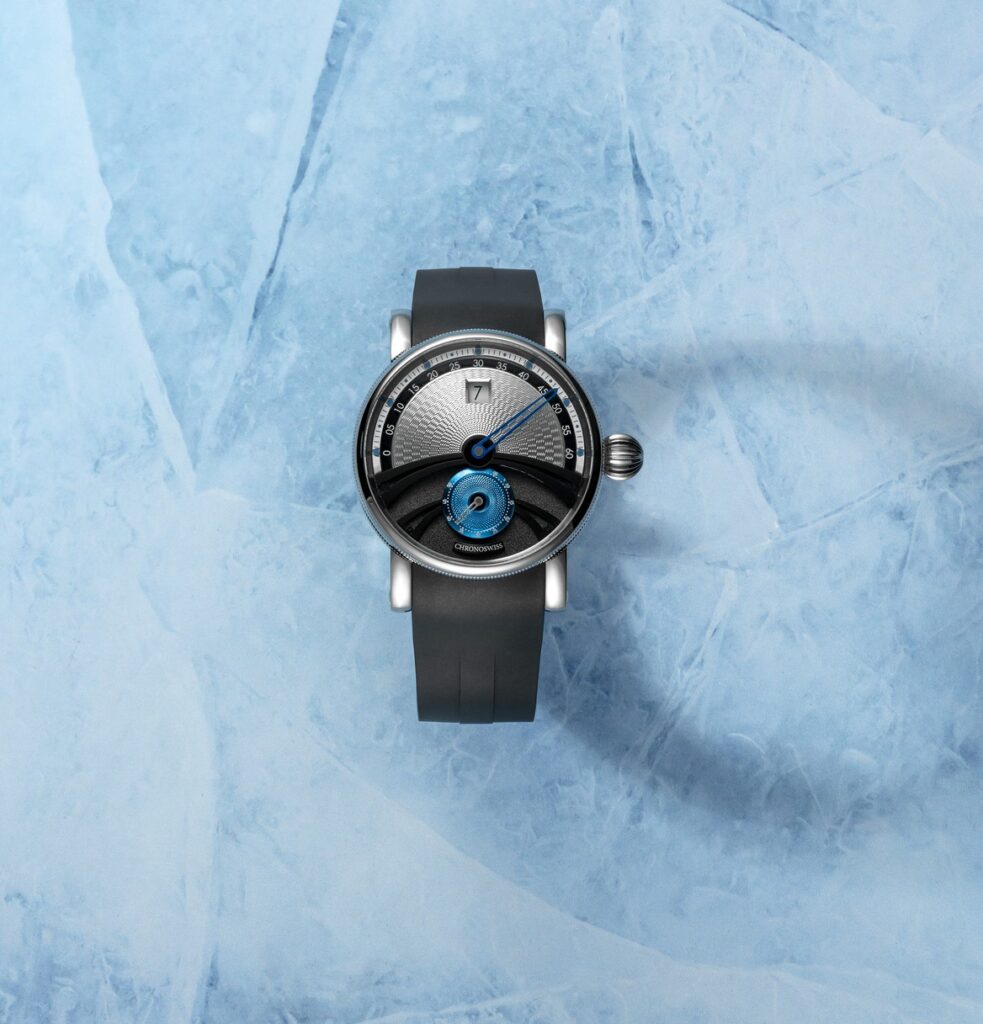 Chronoswiss launches alpine-Inspired Delphis Glacier watch
